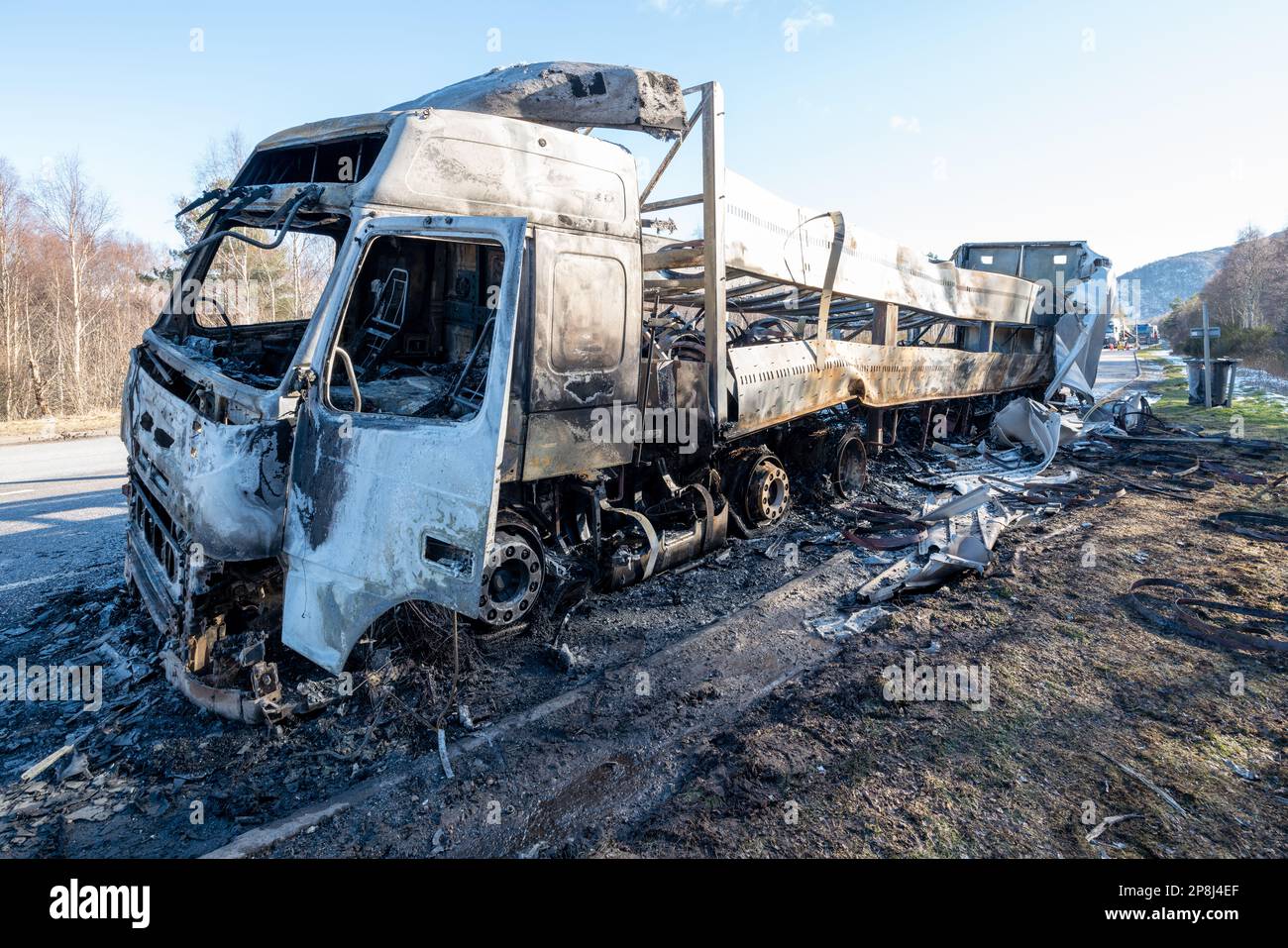 8 March 2023. A9 Road,Aviemore,Highlands and Islands,Scotland. This is ...