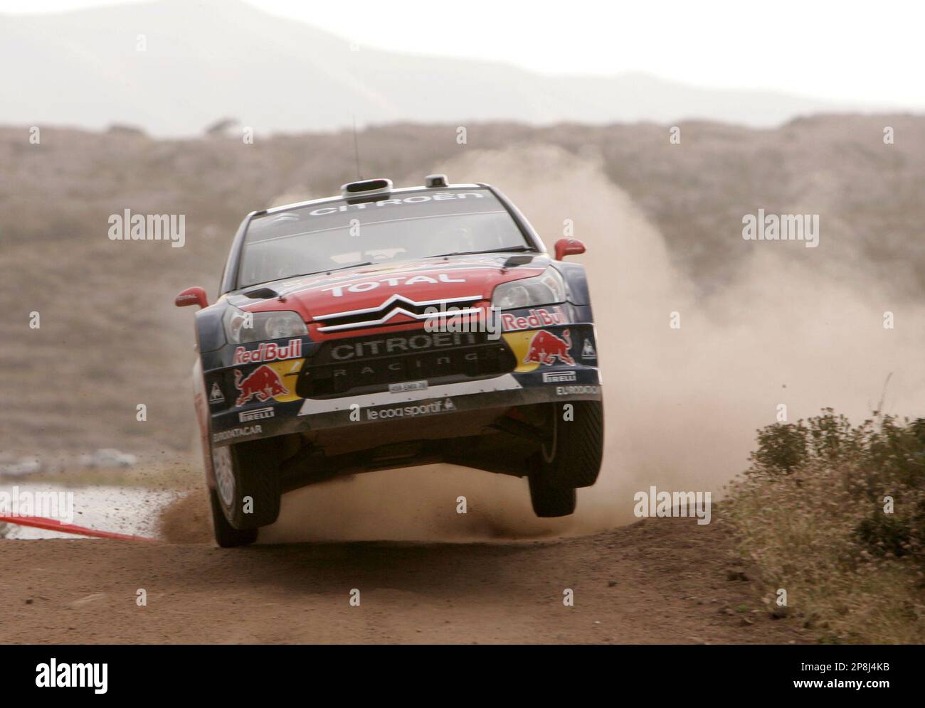 Sebastien Loeb, of France, and co-driver Daniel Elena, of Monte Carlo ...