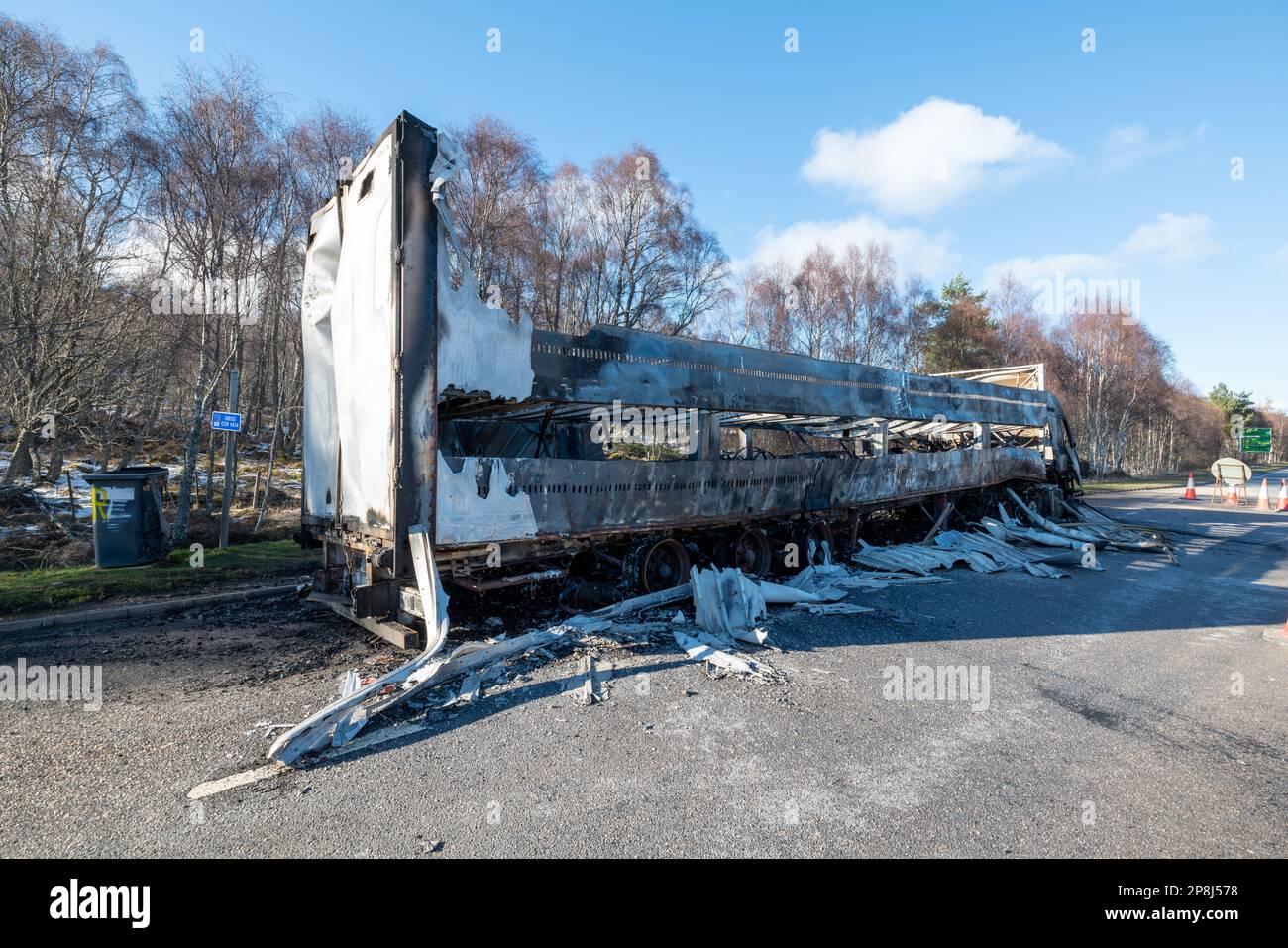 8 March 2023. A9 Road,Aviemore,Highlands and Islands,Scotland. This is ...