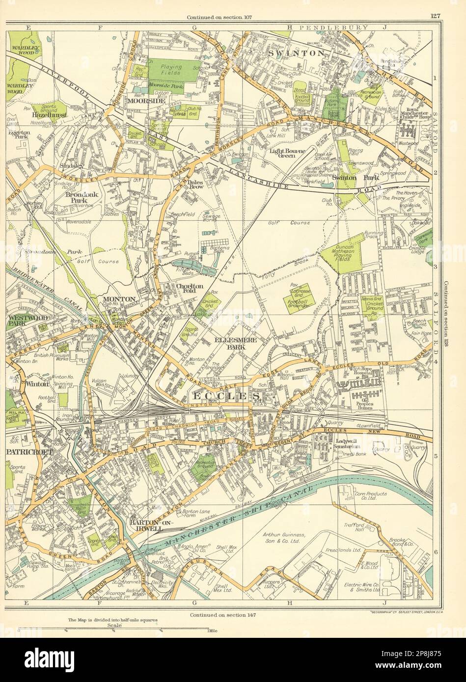 Lancashire map 20th century hi-res stock photography and images - Alamy