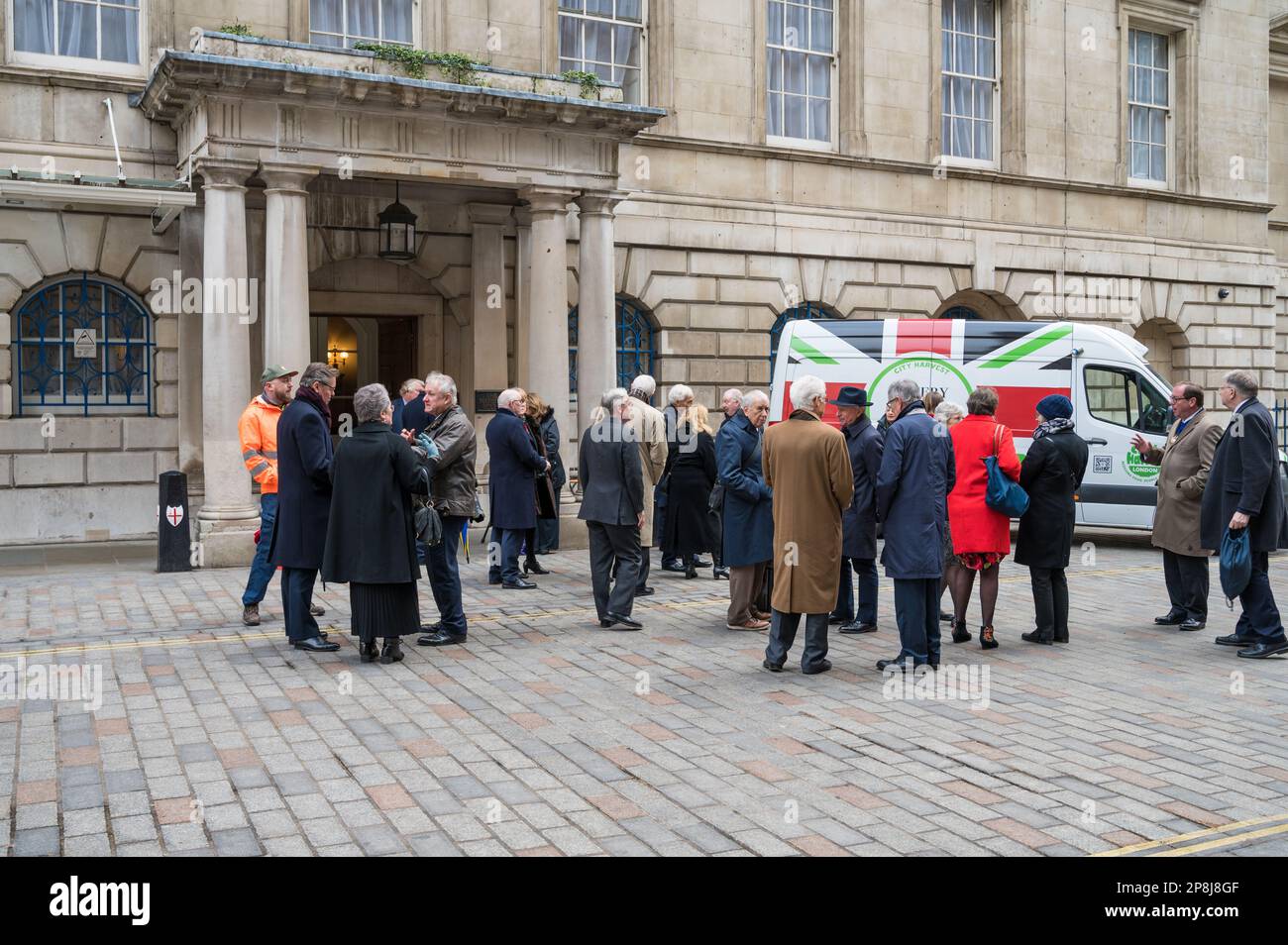 City of London dignitaries and Livery company representatives at the ...