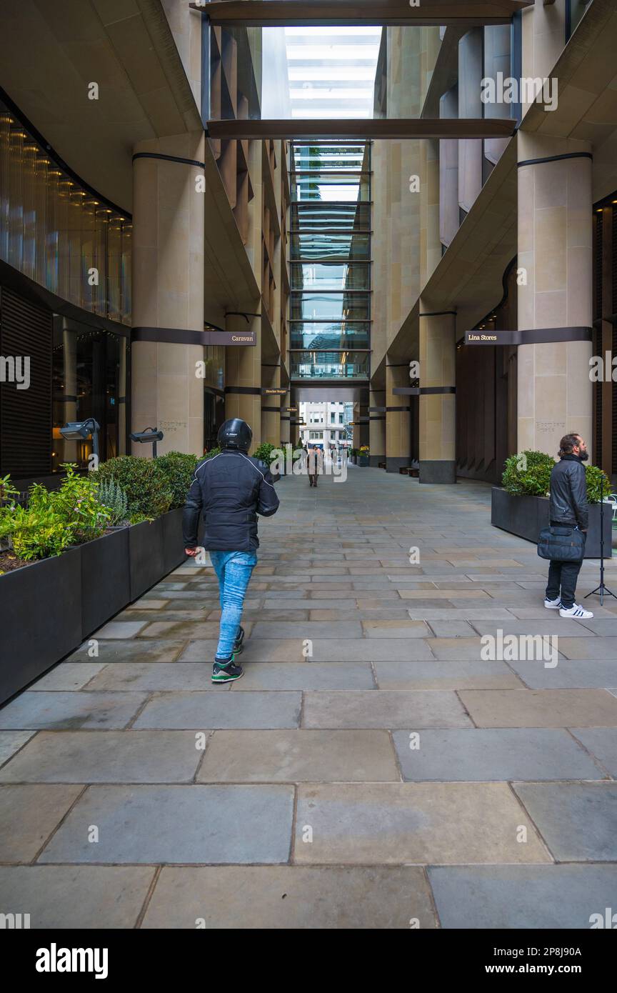 Bloomberg Arcade, a covered arcade which bisects the north and south ...