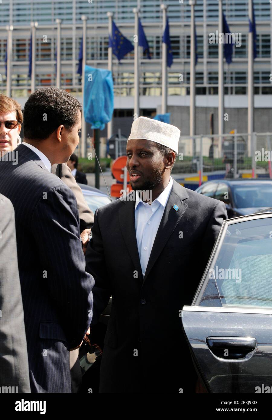 Somalia's President Sheikh Sharif Sheikh Ahmed arrives for the Somalia ...