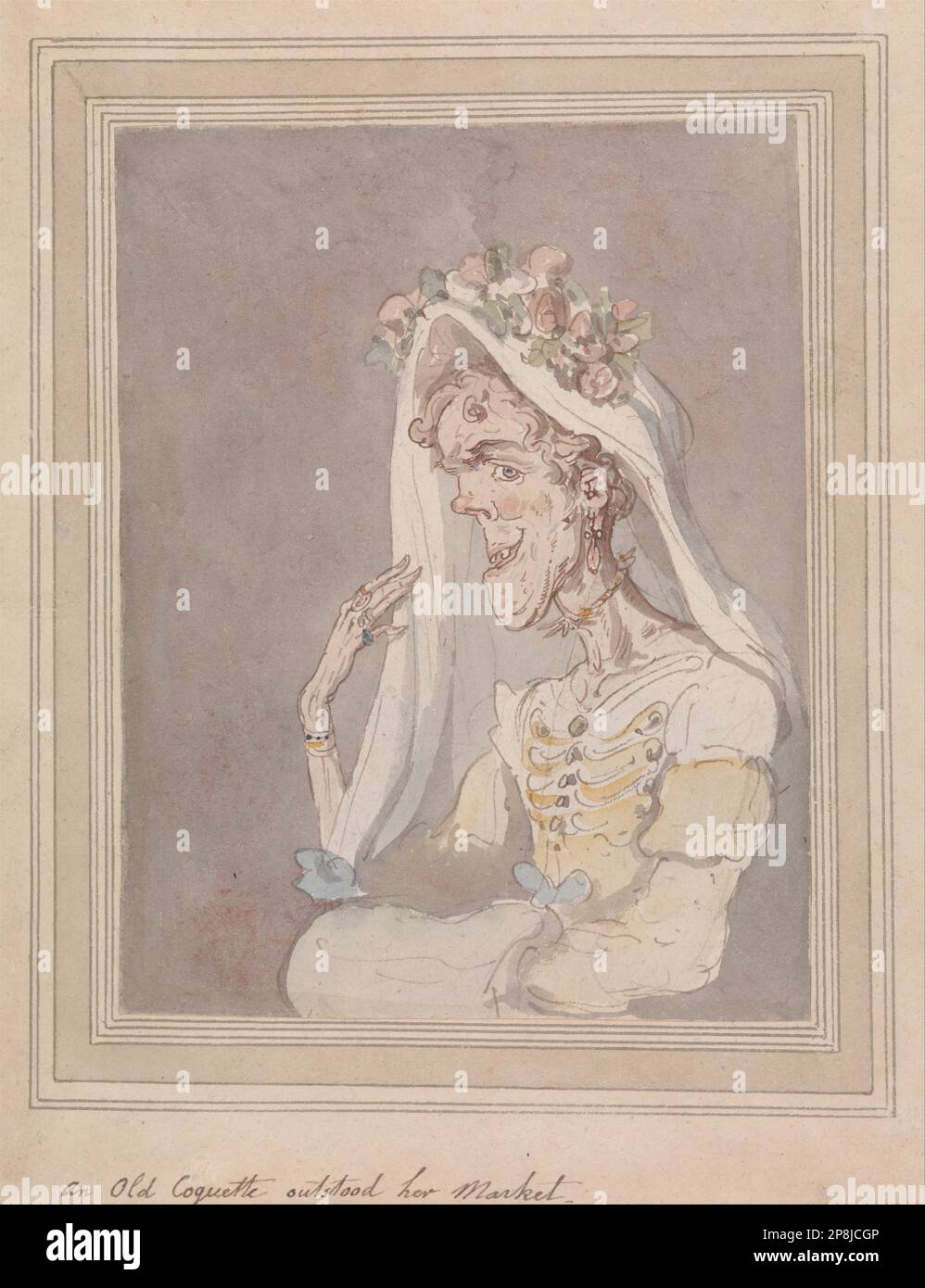 An Old Coquette outstood her Market between 1815 and 1820 by Thomas ...