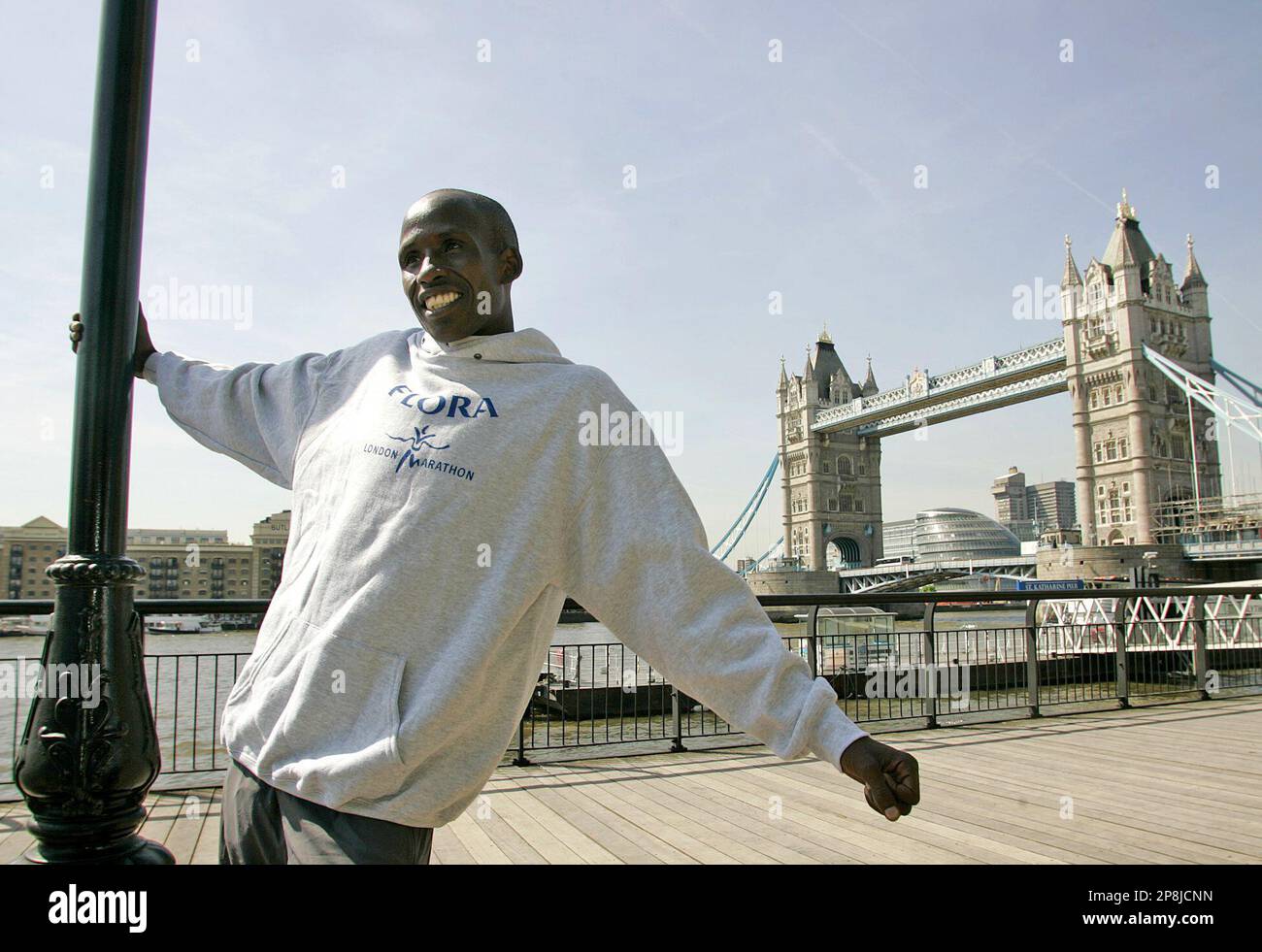 London Marathon Men's elite runner Martin Lel of Kenya, last year's ...