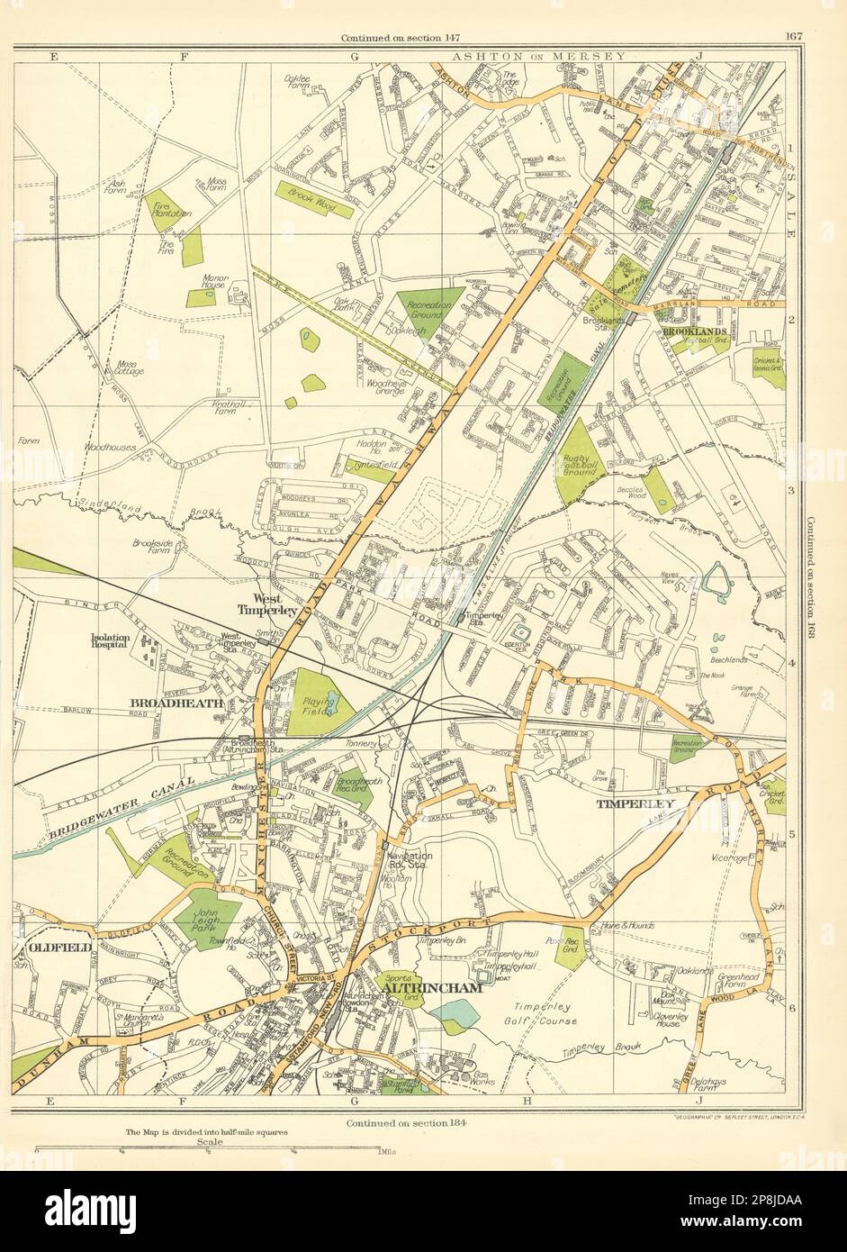 Altrincham map hi-res stock photography and images - Alamy