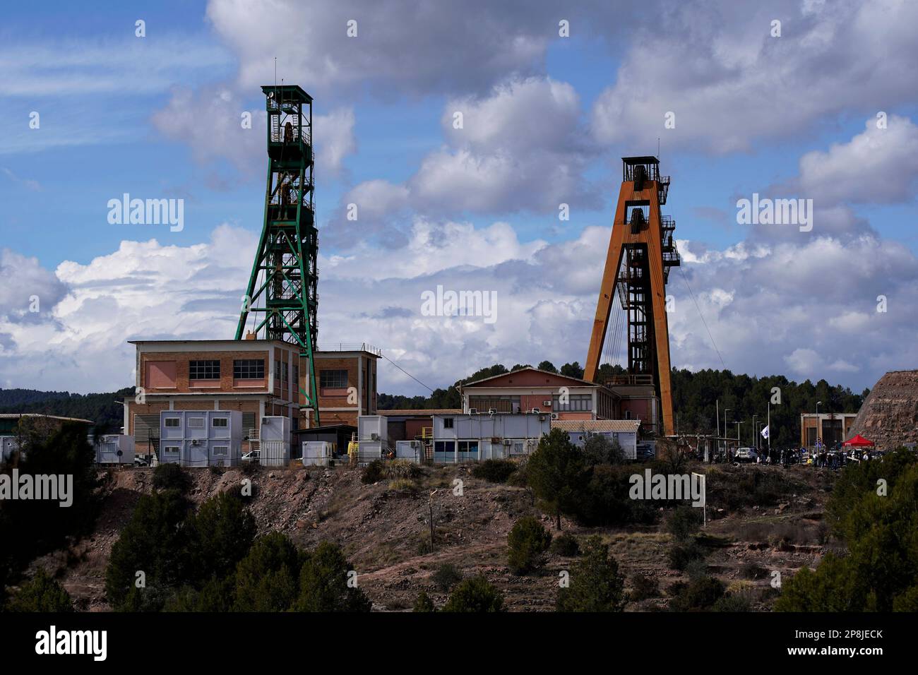 View of the Cabanasses de Súria mine, around 80 kilometers (50 miles ...