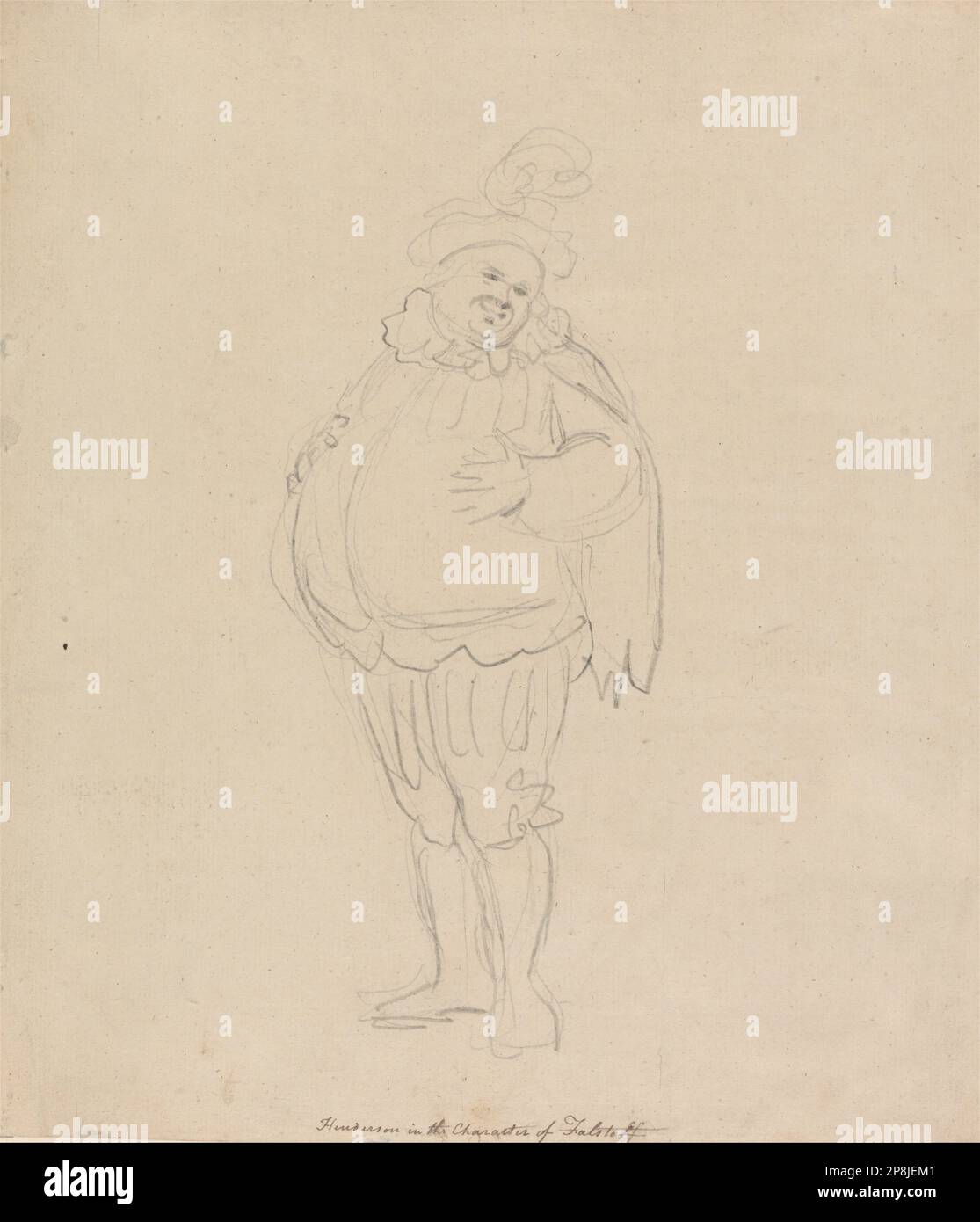 Henderson in the Character of Falstaff by Thomas Rowlandson Stock Photo ...