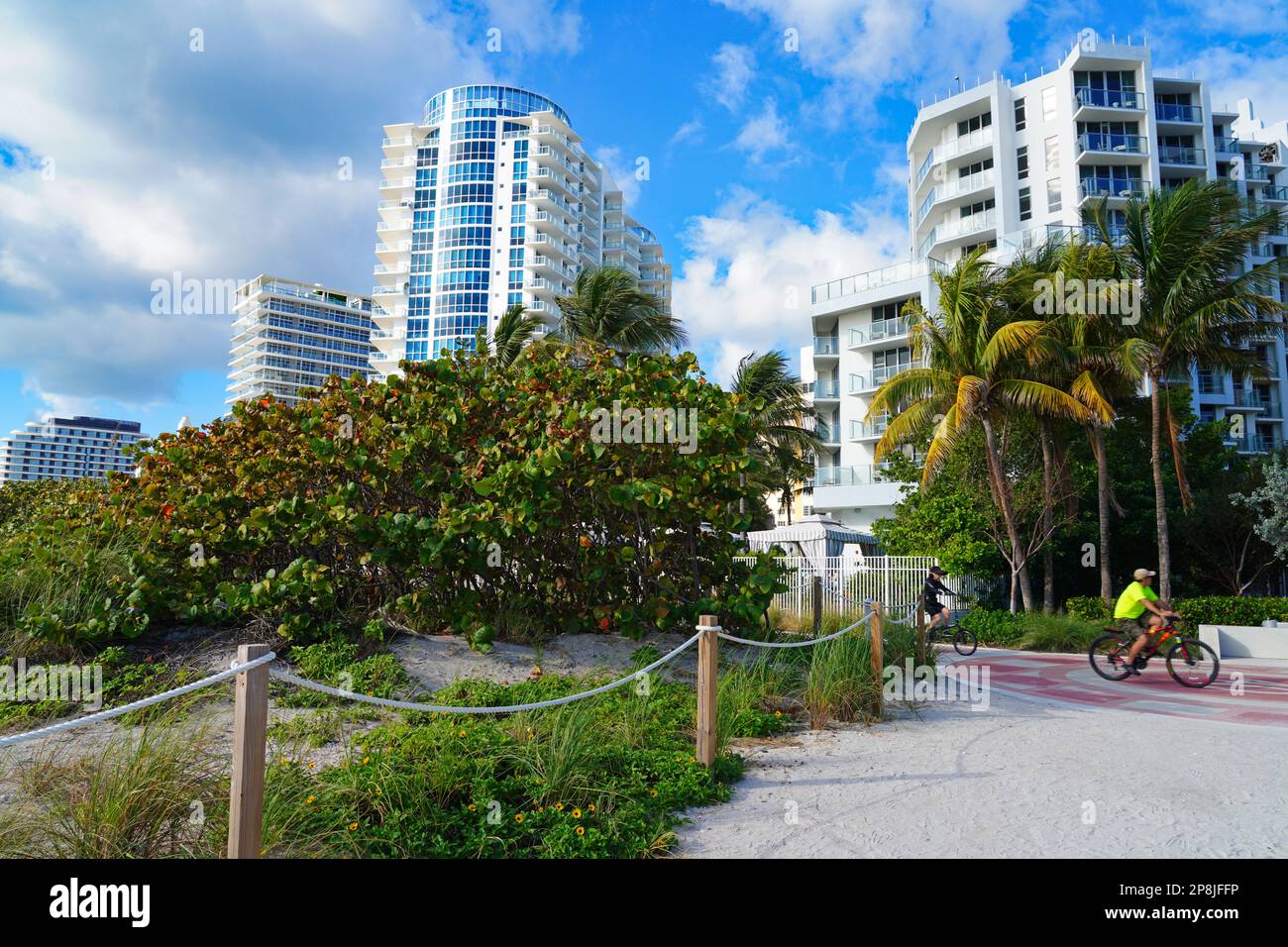 MIAMI BEACH, FL -15 FEB 2023- View of the Confidante, an oceanfront ...