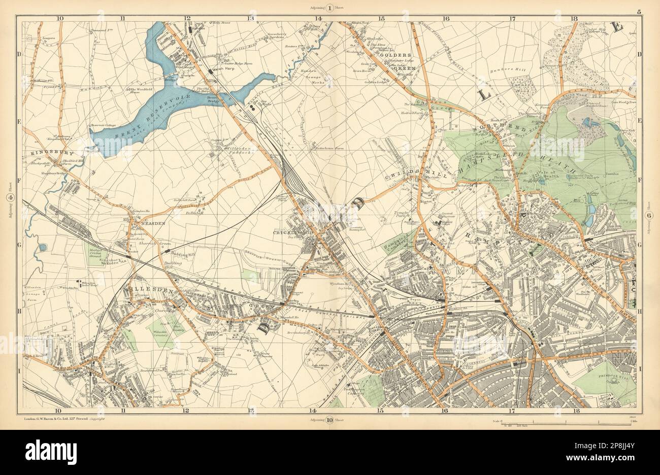 HAMPSTEAD WILLESDEN Cricklewood Golders Green Kilburn Belsize Pk BACON ...