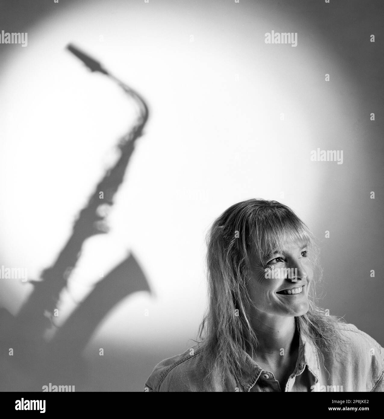 Jazz Saxophonist and composer Barbara Thompson 1989 Stock Photo - Alamy
