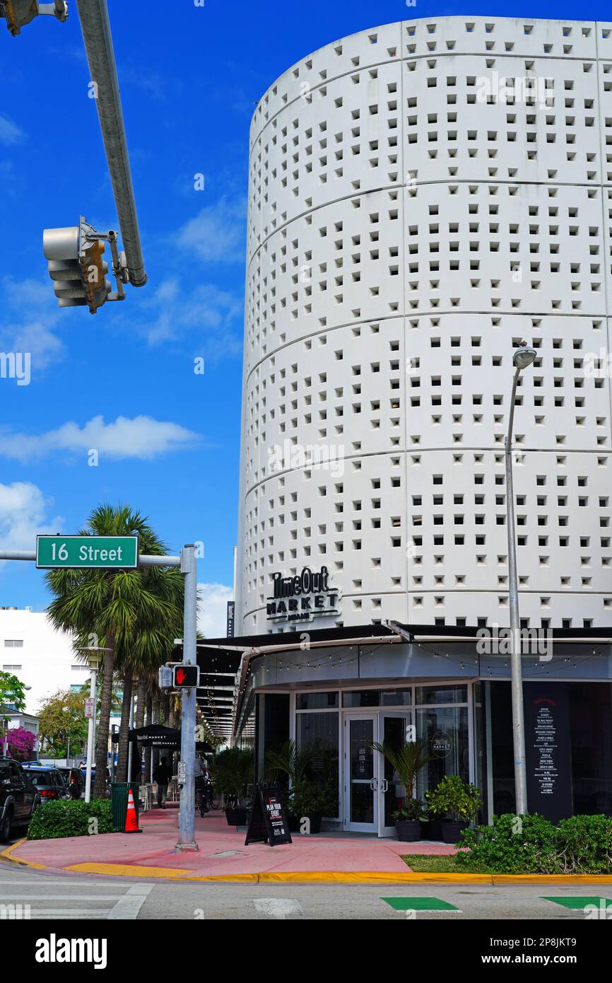 MIAMI BEACH, FL -15 FEB 2023- View of theTime Out Market Miami, an ...