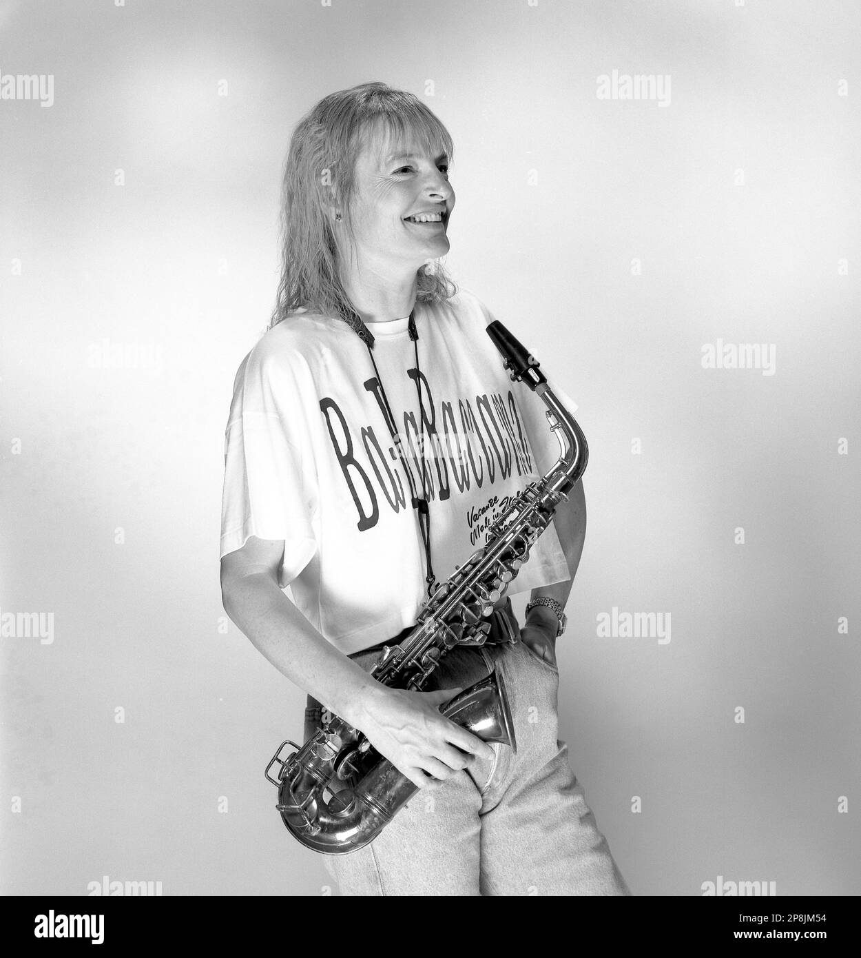 Jazz Saxophonist and composer Barbara Thompson 1989 Stock Photo - Alamy