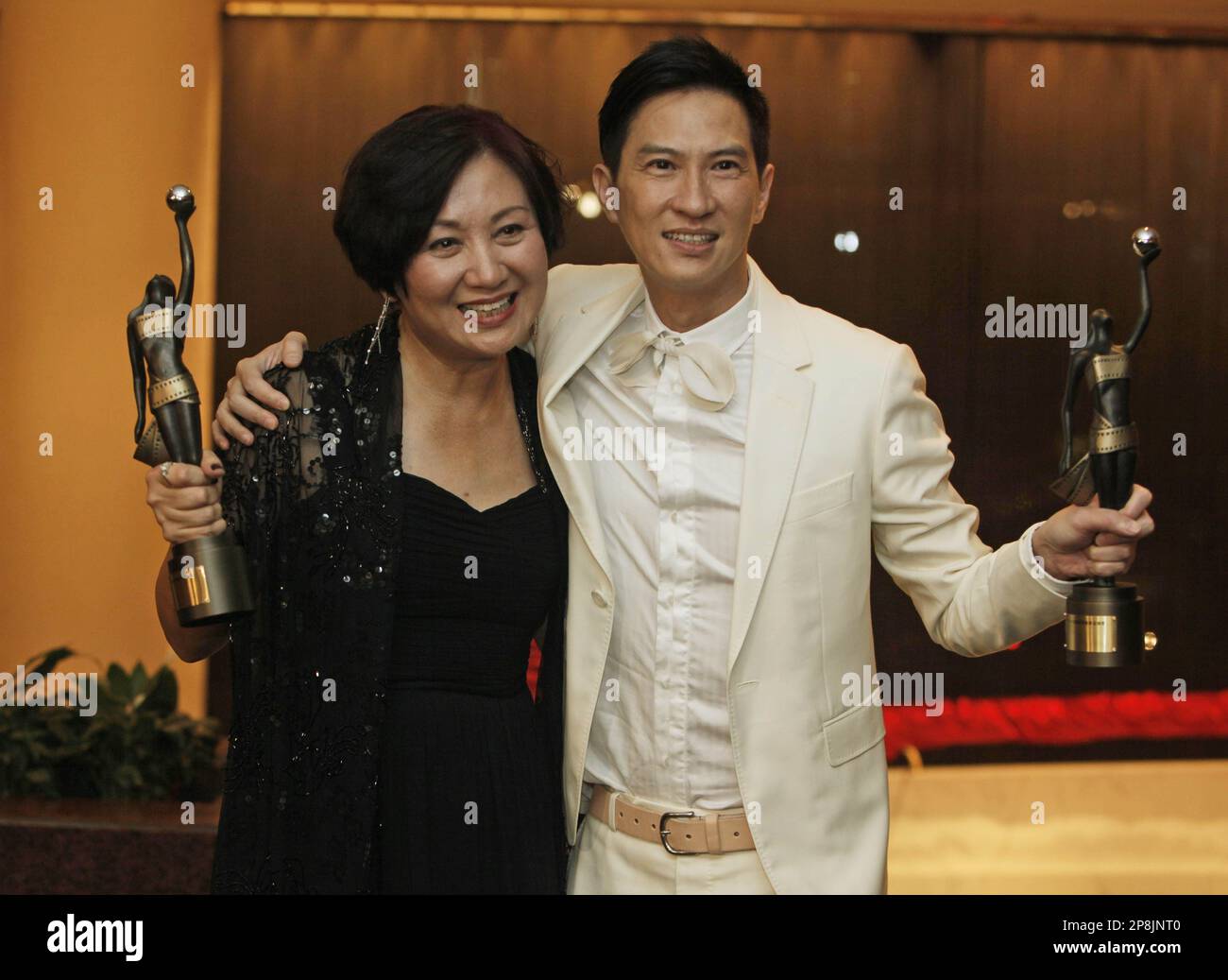 Hong Kong actor Nick Cheung Ka Fai and Hong Kong actress Paw Hee Ching ...
