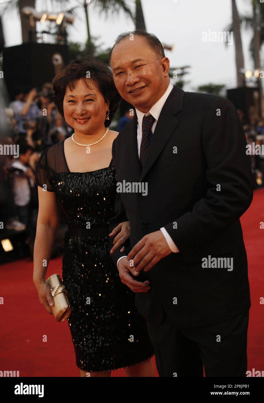 Hogn Kong director John Woo with his wife arrives at the Hong Kong Film ...