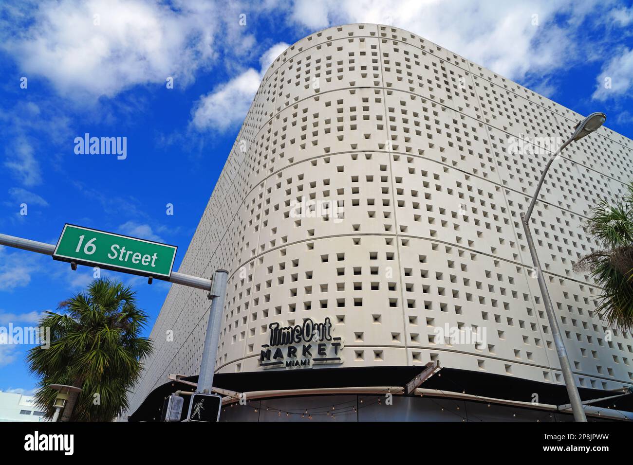 MIAMI BEACH, FL -15 FEB 2023- View of theTime Out Market Miami, an ...