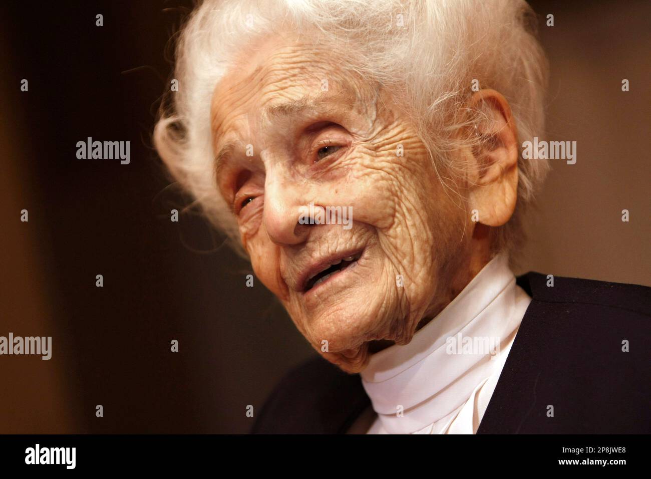 Italian neurologist and senator for life Rita Levi Montalcini, Nobel ...