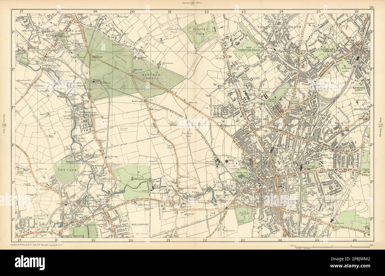 CROYDON Mitcham Carshalton Wallington Thornton Heath Beddington. BACON ...