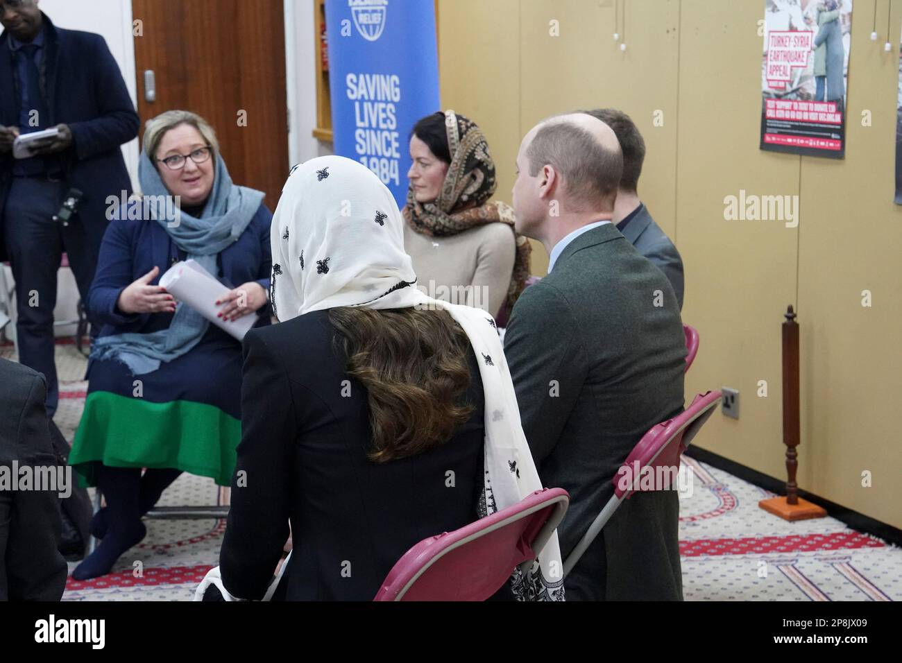 The Prince and Princess of Wales, during a visit to the Hayes Muslim ...