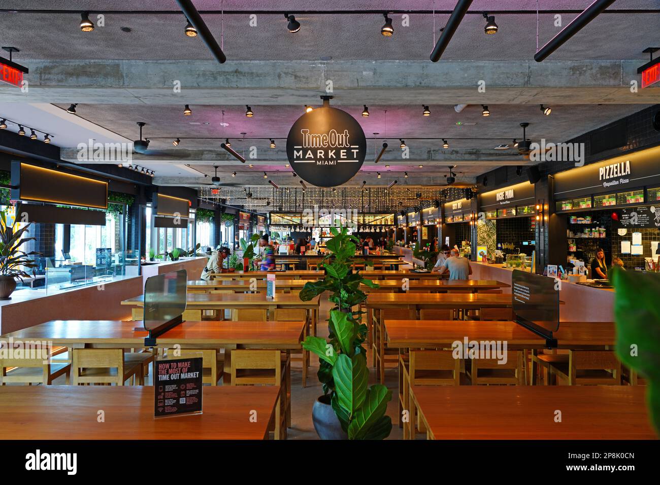 MIAMI BEACH, FL -15 FEB 2023- View of theTime Out Market Miami, an ...