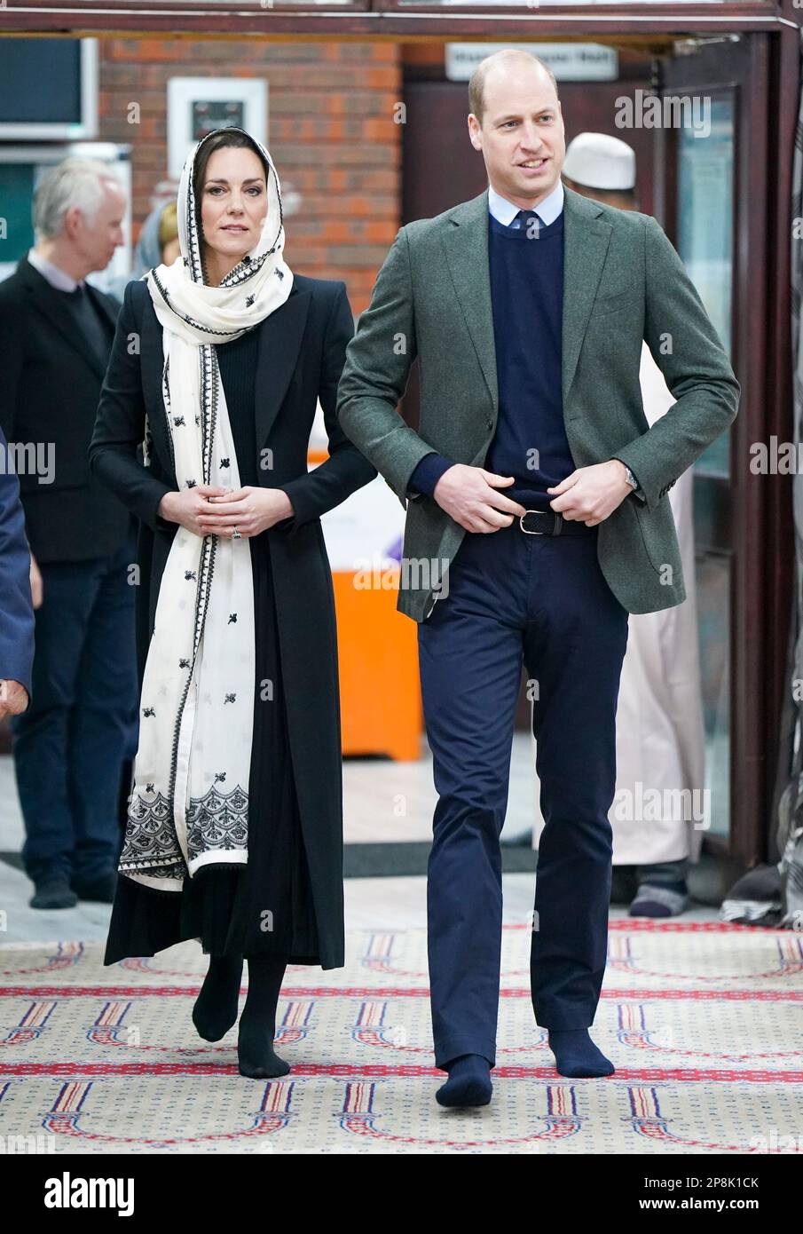 The Prince and Princess of Wales, during a visit to the Hayes Muslim ...