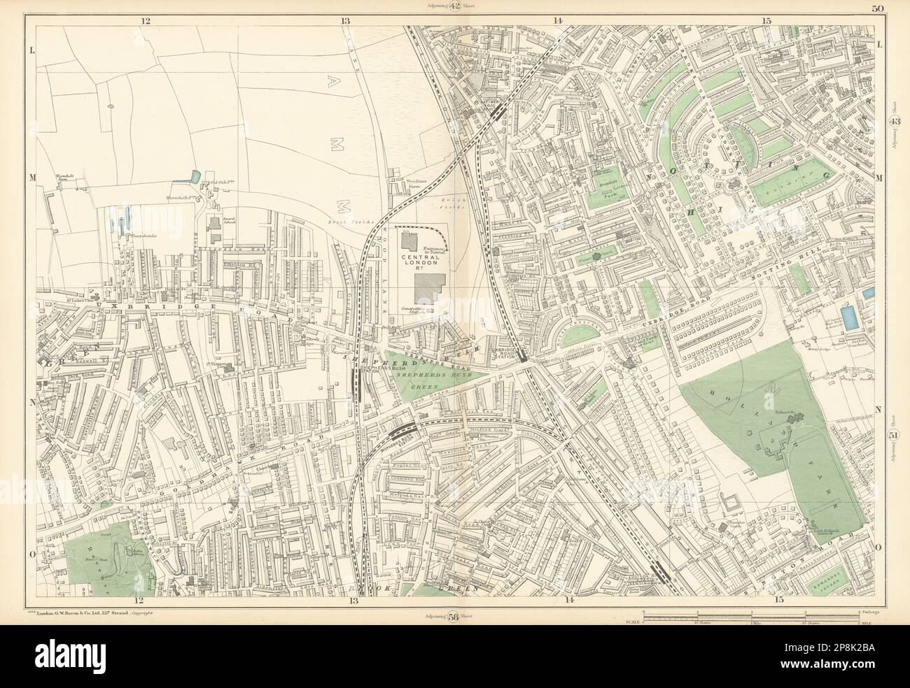 Maps of holland park london hi-res stock photography and images - Alamy