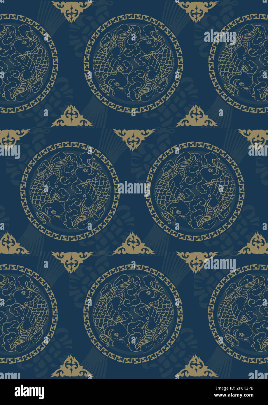 Asian Deco Art Deco Pattern background Stock Photo - Alamy