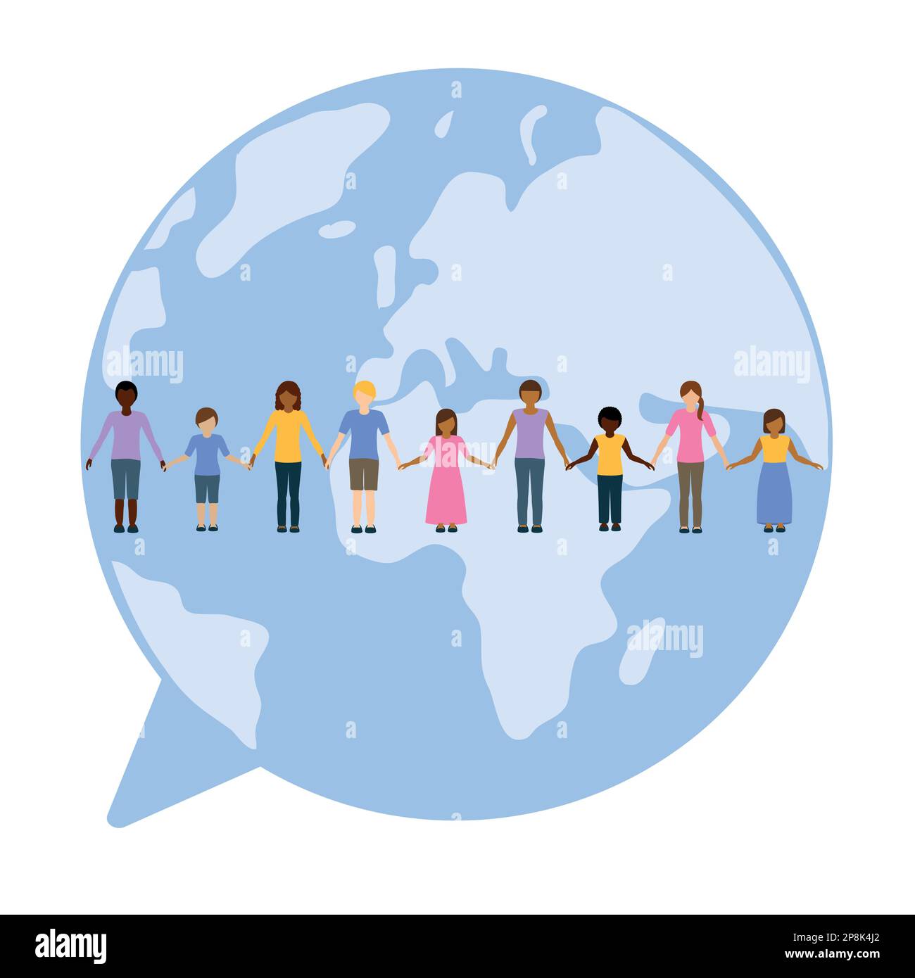 children's day children aroud the world colourful desing Stock Vector ...