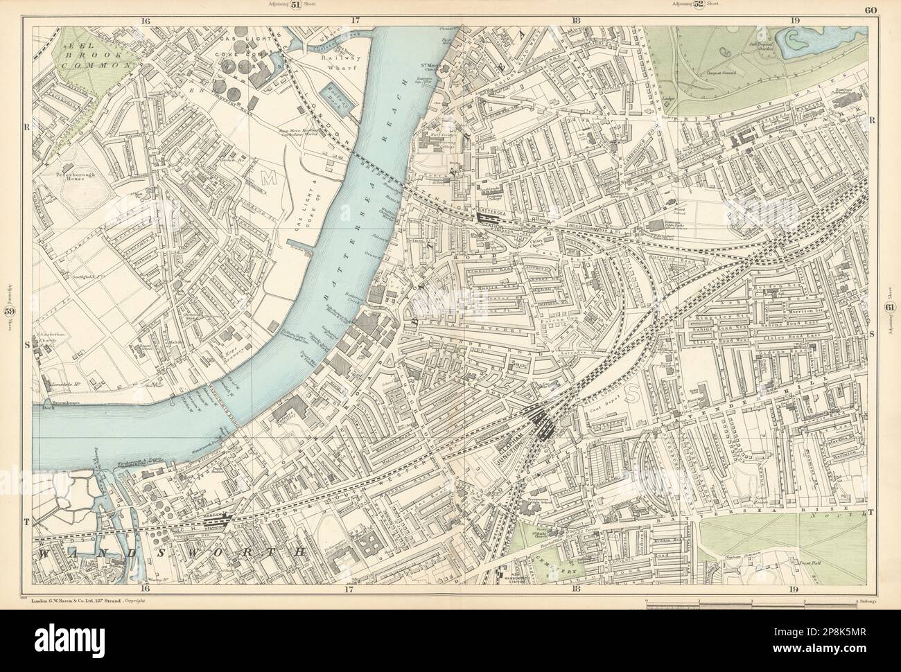 Map of battersea rise hi-res stock photography and images - Alamy