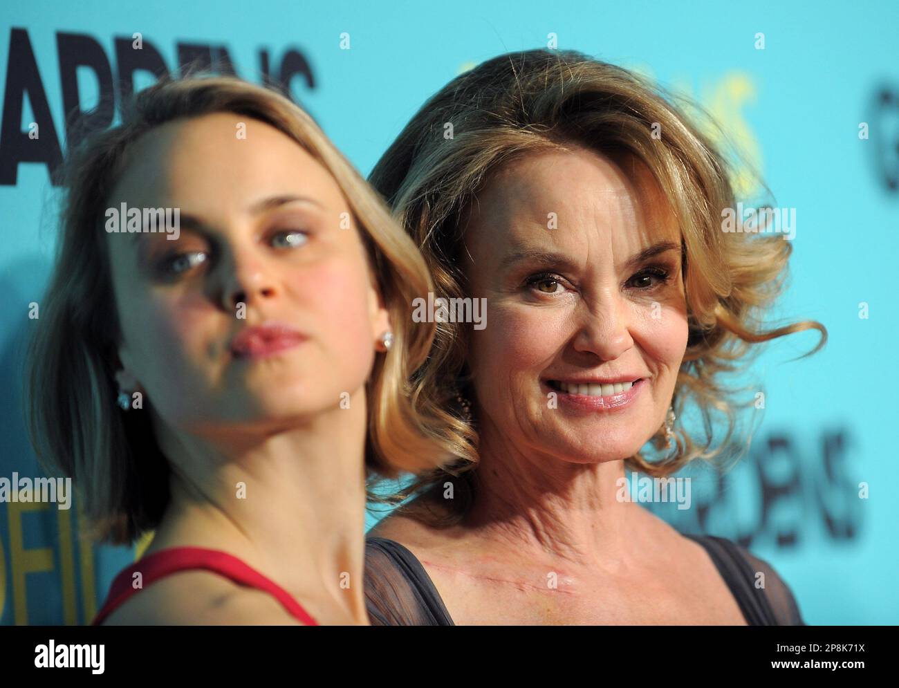 Actress Jessica Lange, right, poses with daughter Alexandra Baryshnikov ...