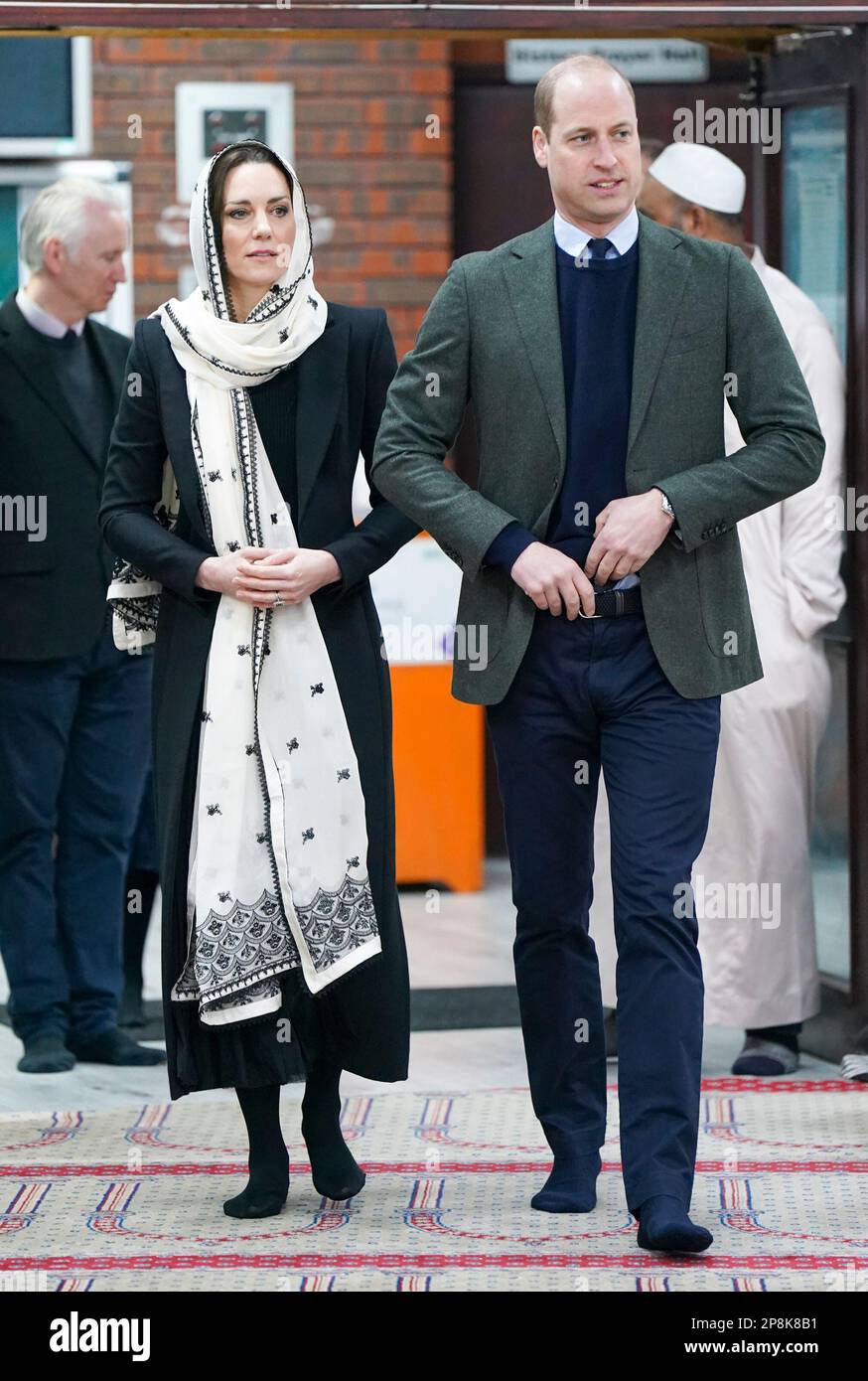 The Prince and Princess of Wales, during a visit to the Hayes Muslim ...