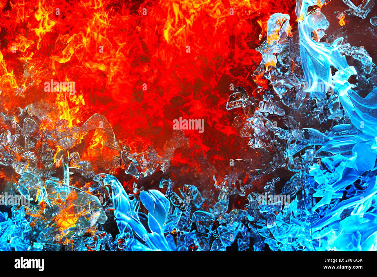 Fire and ice illustration hi-res stock photography and images - Alamy