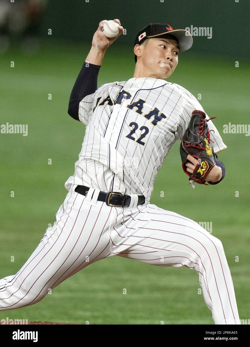 Atsuki Yuasa pitches against China in Japan's World Baseball Classic ...
