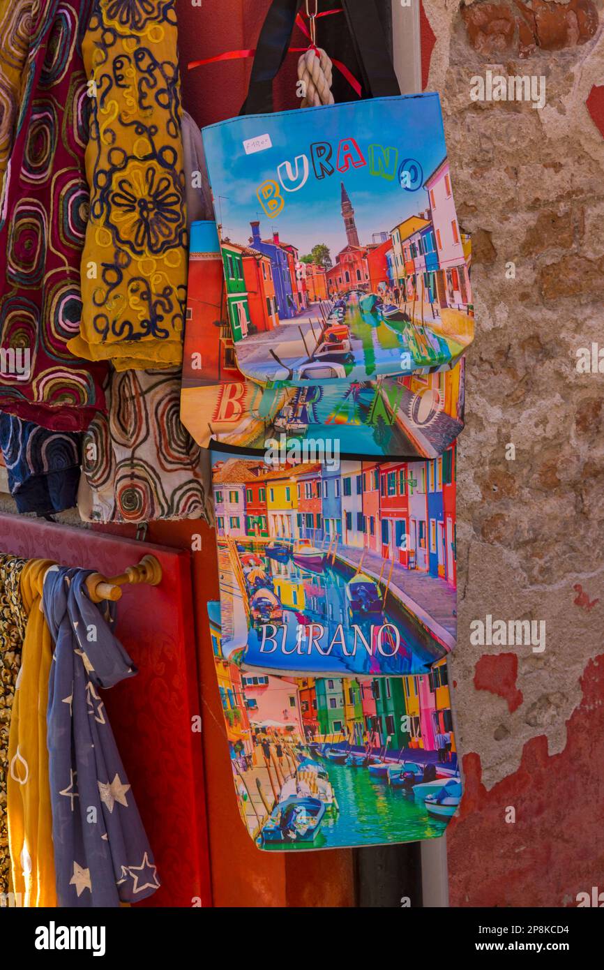 Bright colours of Burano, Venice, Italy in February Stock Photo - Alamy