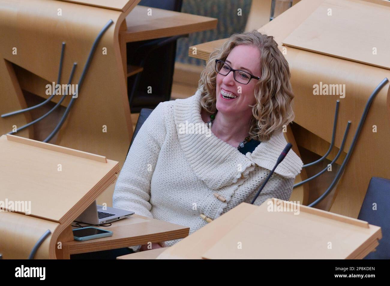 Edinburgh Scotland, UK 09 March 2023. Lorna Slater at the Scottish ...