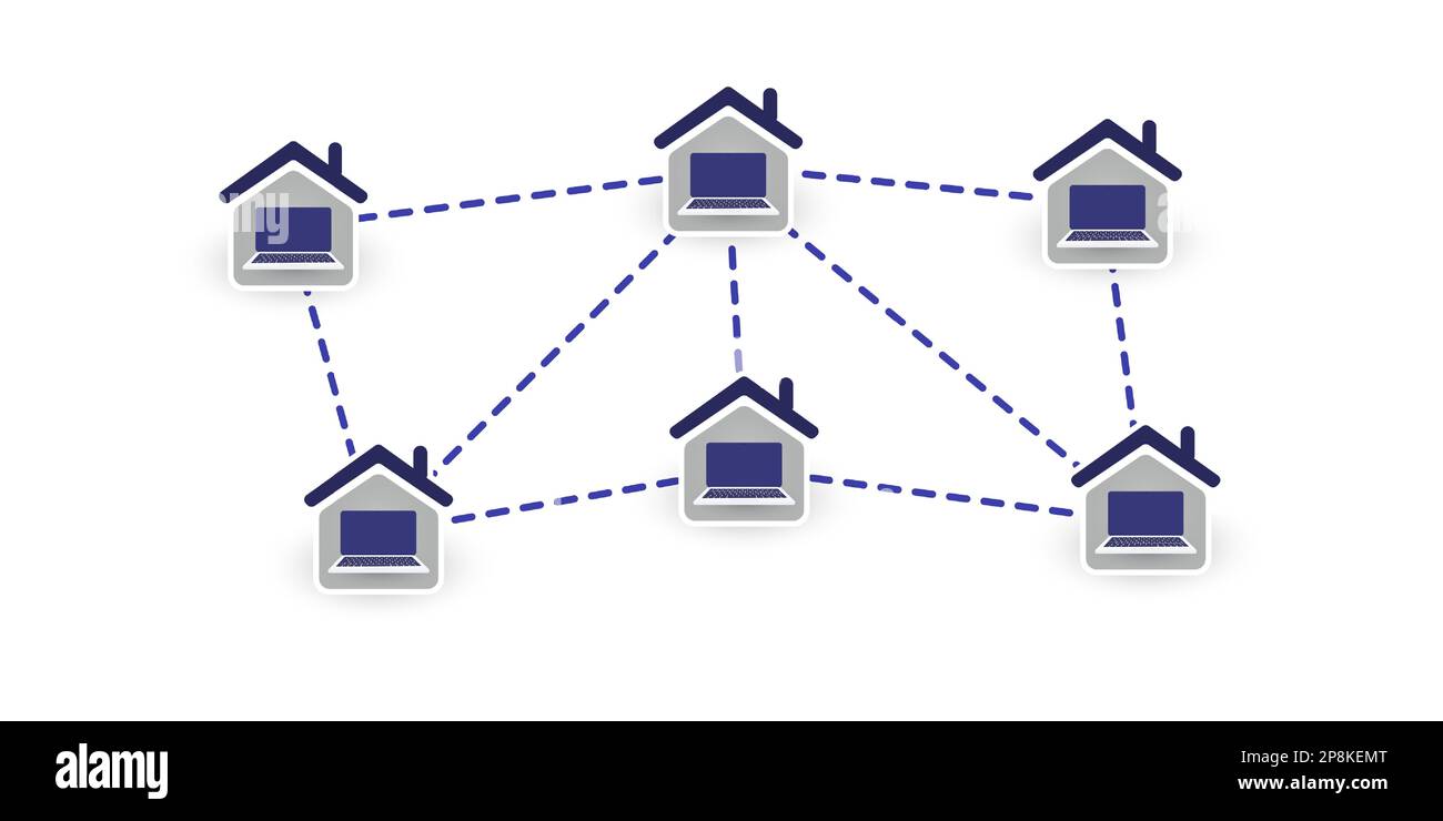 Home Offices - People Work at Home and Make Social Connections Through ...