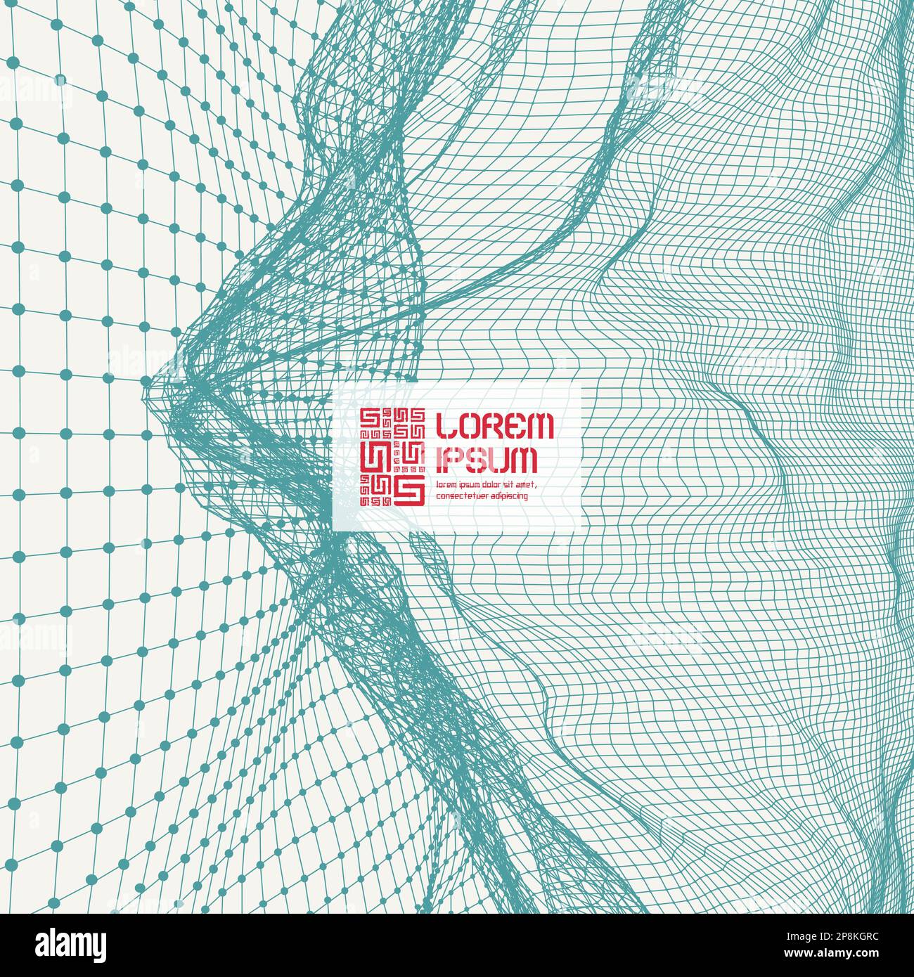 Lattice Structure. Science or Technology Background. Graphic Design. 3D ...