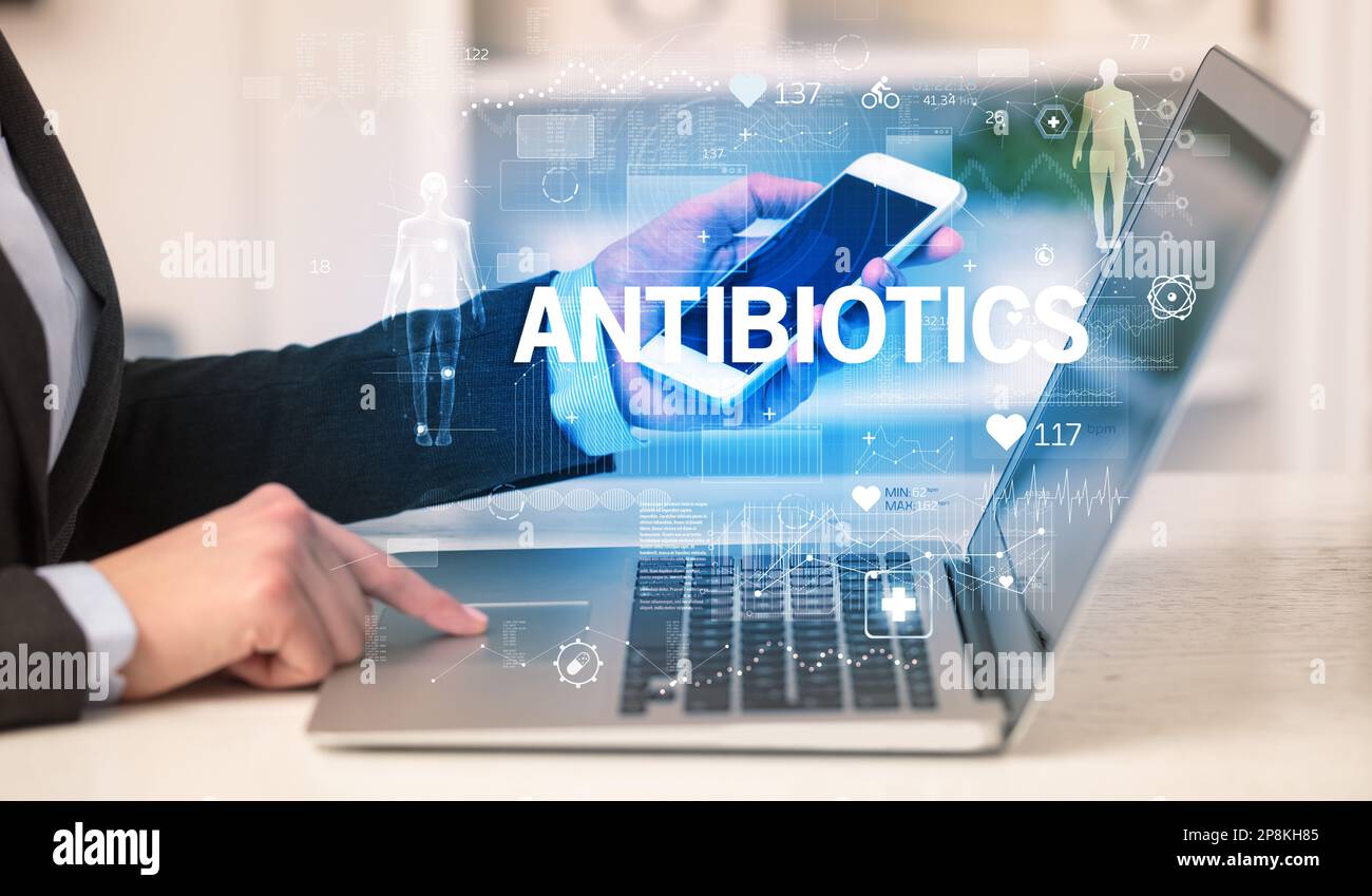 Doctor working a health check Stock Photo - Alamy