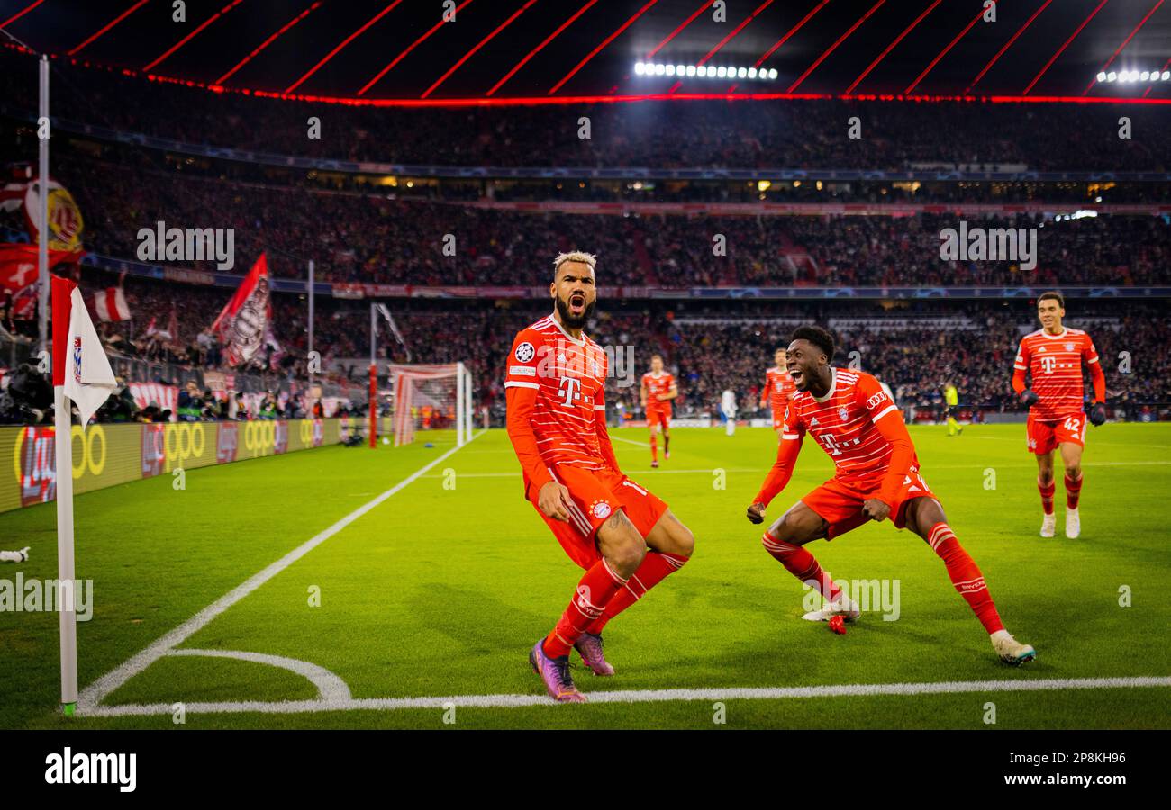 Munic, Germany. 8th Mar, 2023. Torjubel: Eric Maxim Choupo-Moting ...