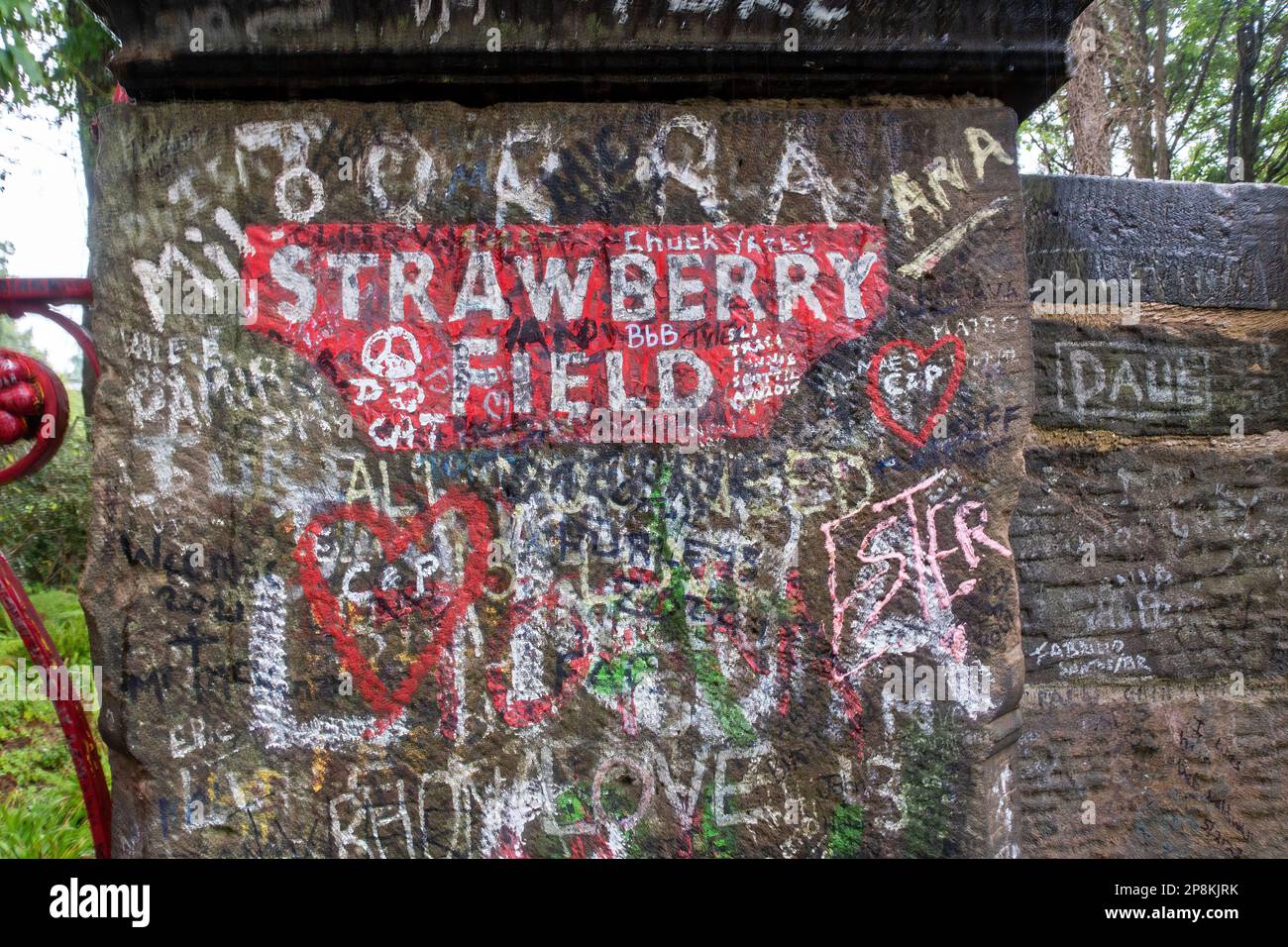 The Strawberry Fields sign in Liverpool as featured in the Beatles song ...