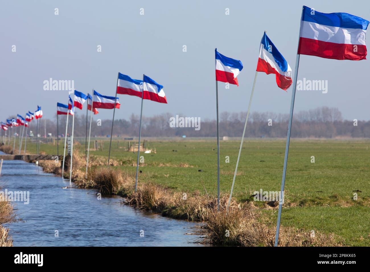 Dutch flags upside down because of farmer protest in the Netherlands ...