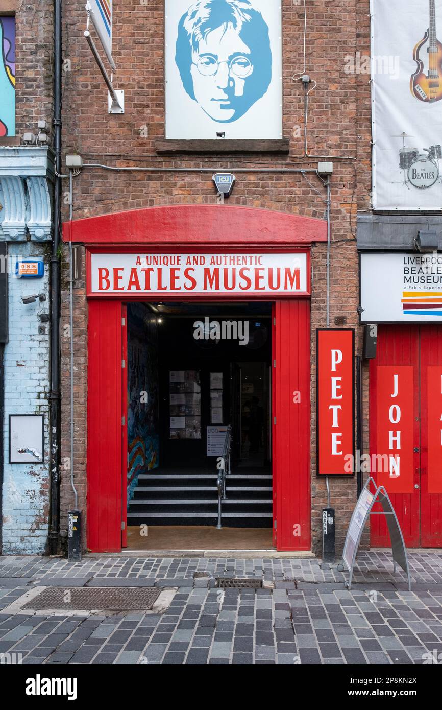 The Beatles Museum in Mathew Street part of the Cavern Quarter in ...