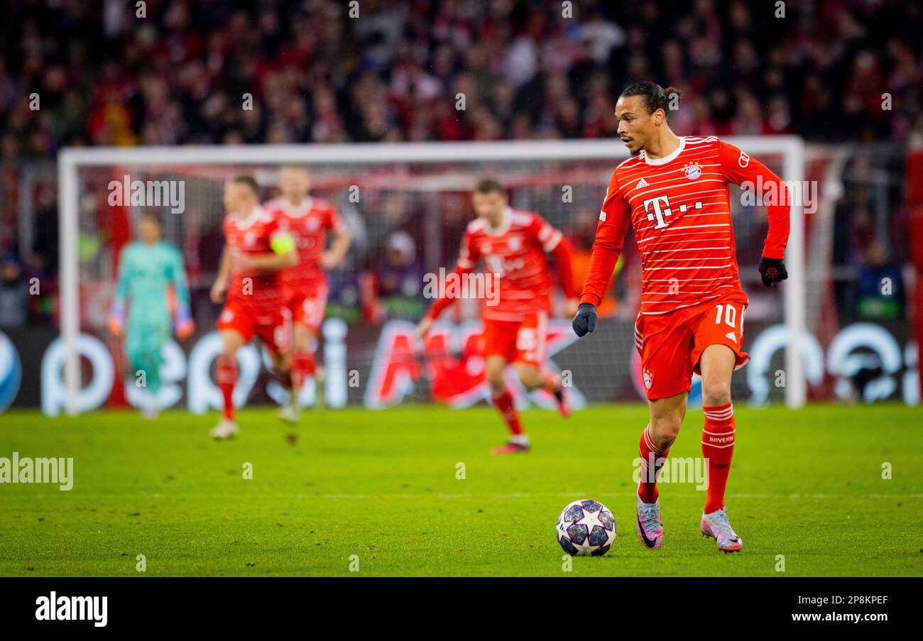 Munic, Germany. 8th Mar, 2023. Leroy Sane (Muenchen) Bayern Munic ...