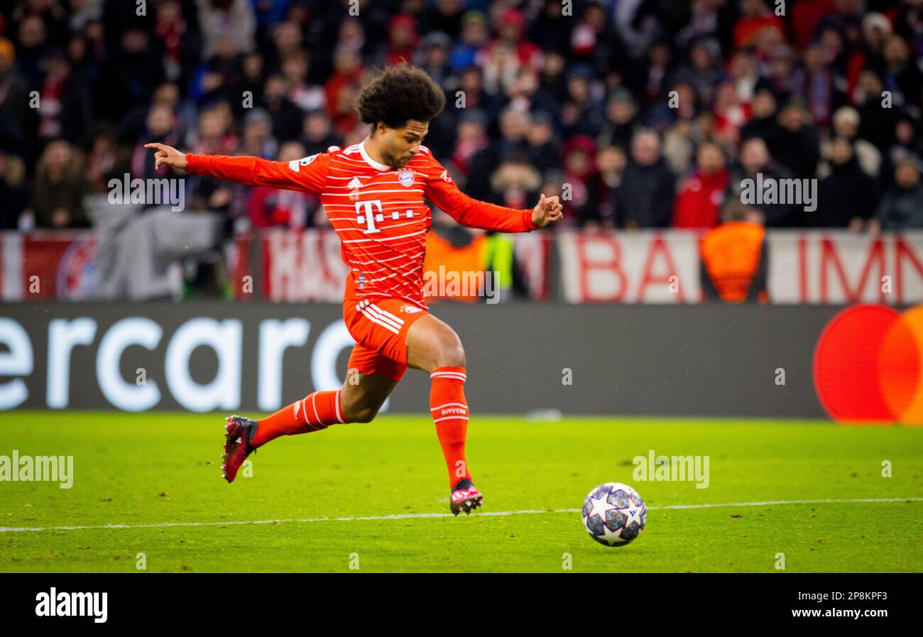 Munic, Germany. 8th Mar, 2023. Serge Gnabry (Muenchen) Bayern Munic ...