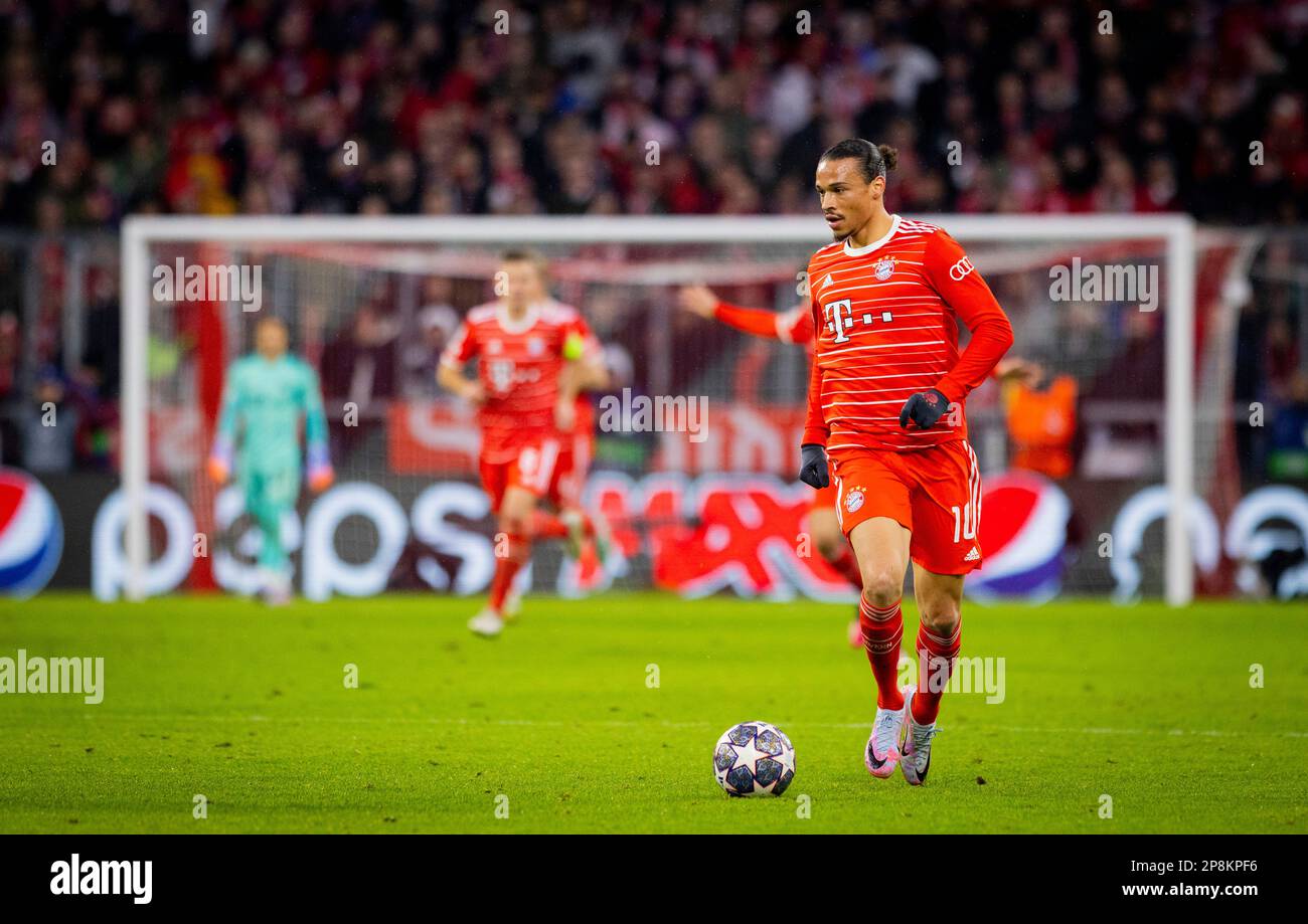 Munic, Germany. 8th Mar, 2023. Leroy Sane (Muenchen) Bayern Munic ...