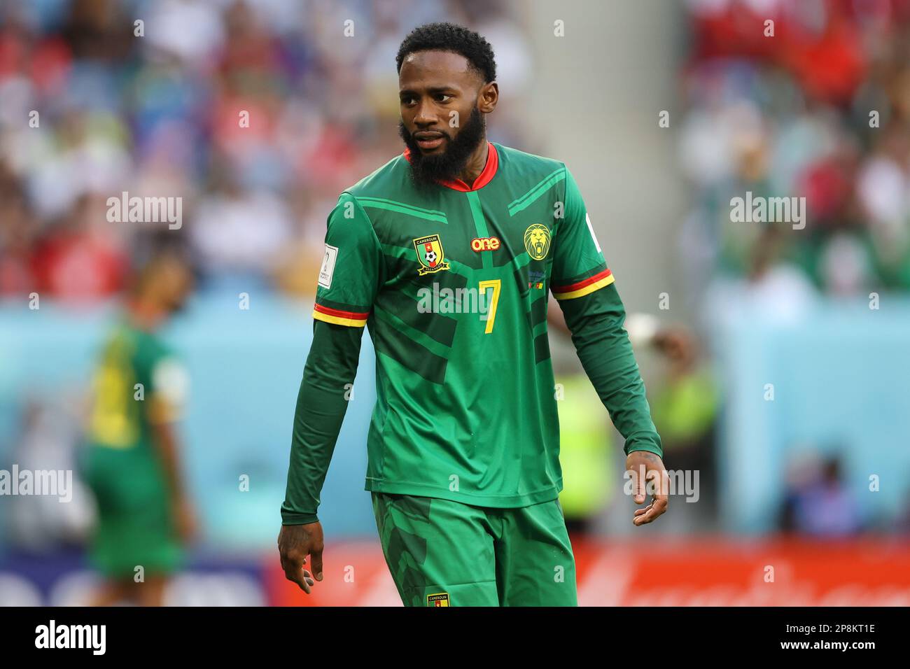Georges-Kevin N Koudou looks on during the FIFA World Cup Qatar 2022 ...