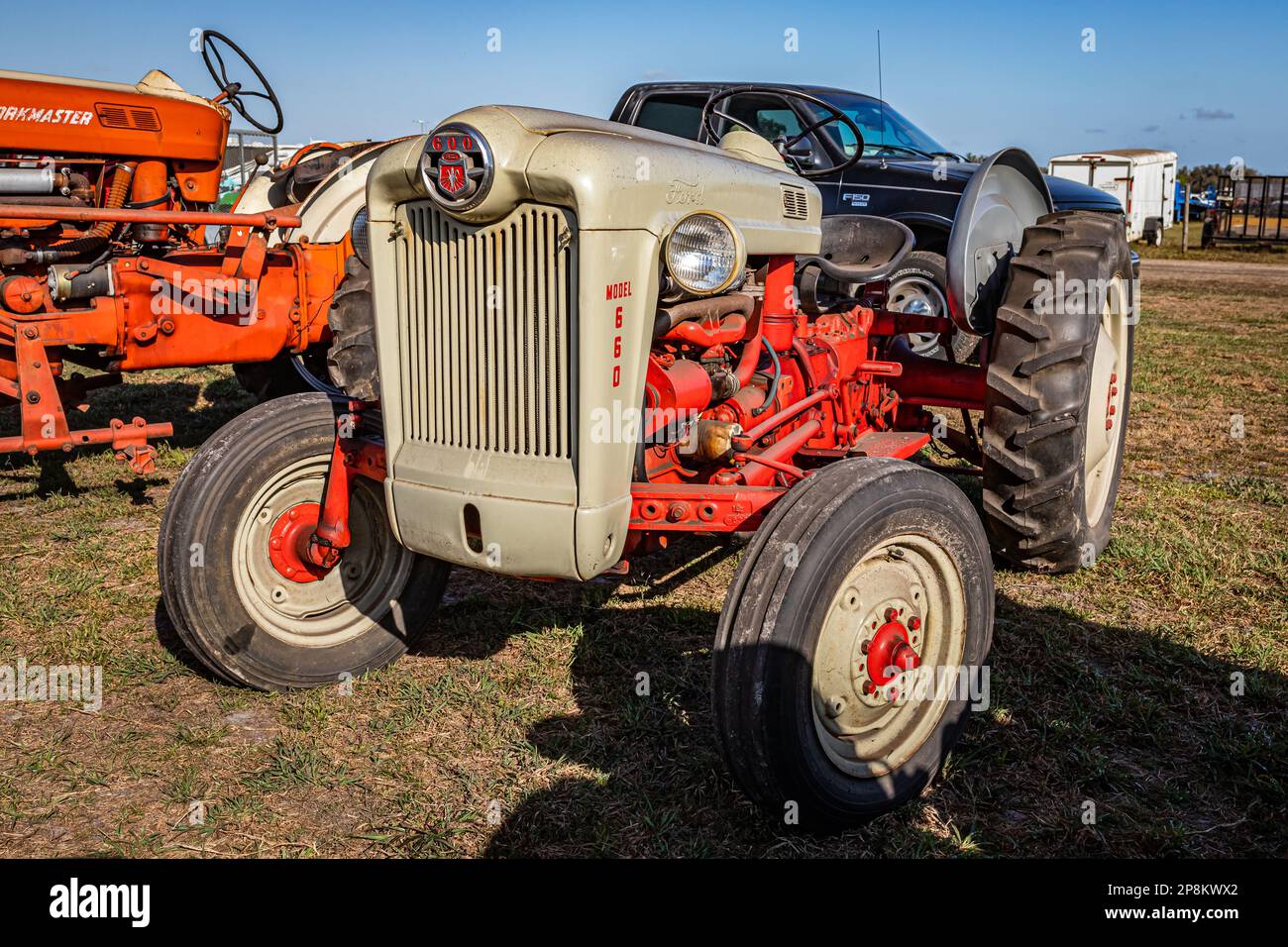 Fort Meade, FL - February 26, 2022: Low perspective front corner view ...