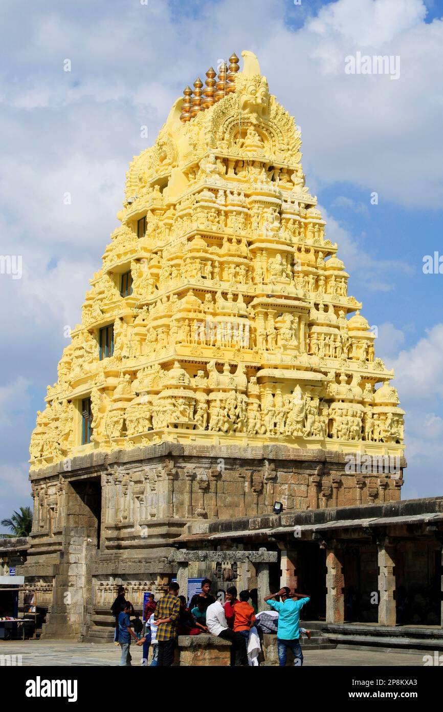 Belur Temple Gopuram, Hassan District, Karnataka, India Stock Photo - Alamy