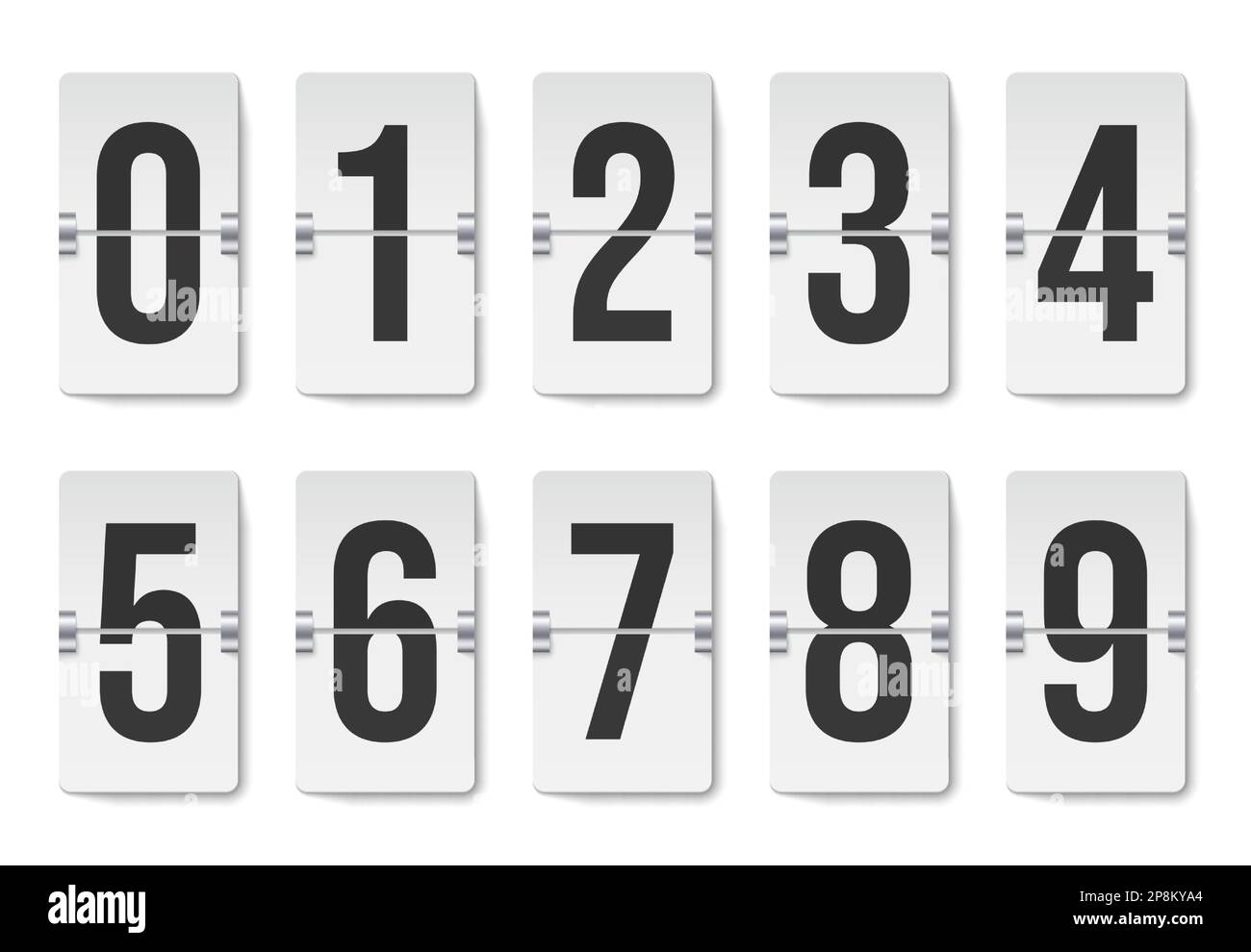 Counter numbers. Countdown mechanical scoreboard, timer remaining ... Counter numbers. Countdown mechanical scoreboard, timer remaining ...