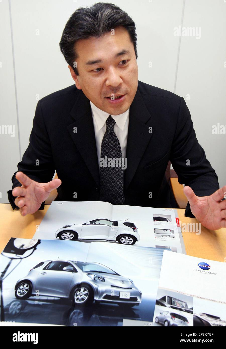 Hiroki Nakajima, chief engineer for Toyota Motor Corp.'s compact car iQ ...